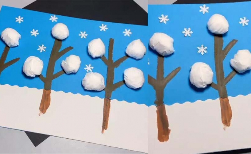 winter craft ideas, winter arts and crafts, winter art projects-DIY ART ...