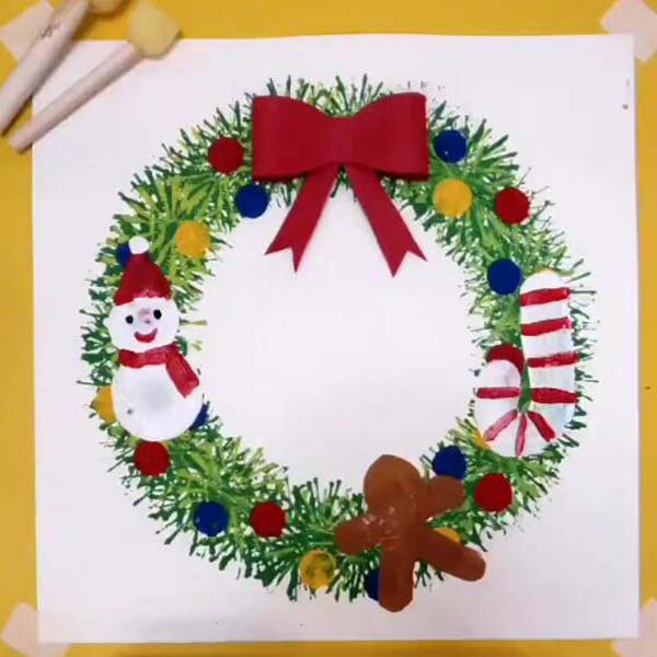 Christmas wreath crafts for preschoolers - DIY ART PINS