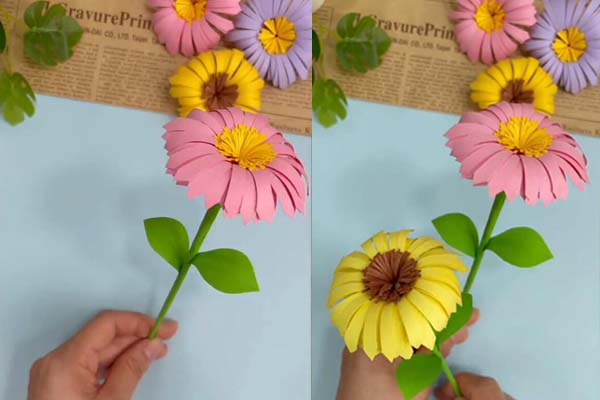 How to make paper chrysanthemum crafts? - DIY ART PINS