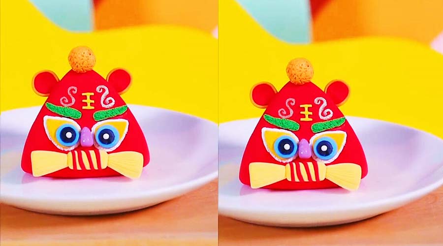 Tiger-like clay rice dumpling(zongzi) craft you can try - DIY ART PINS